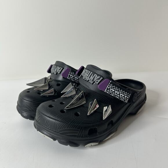 CROCS | Shoes | Crocs X Black Panther Wakanda Forever Clogs Womens 6 M4 ...